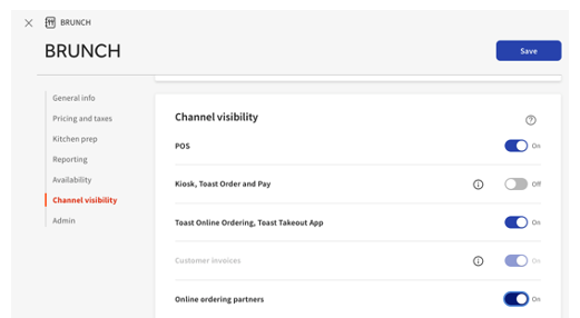 DoorDash Third Party Ordering Configuration Page