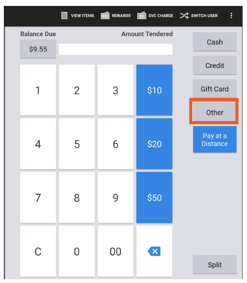 Using the Toast Comp Card Integration