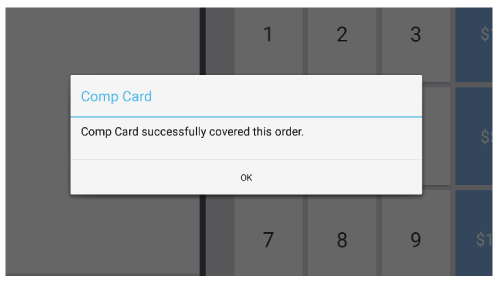 Using the Toast Comp Card Integration