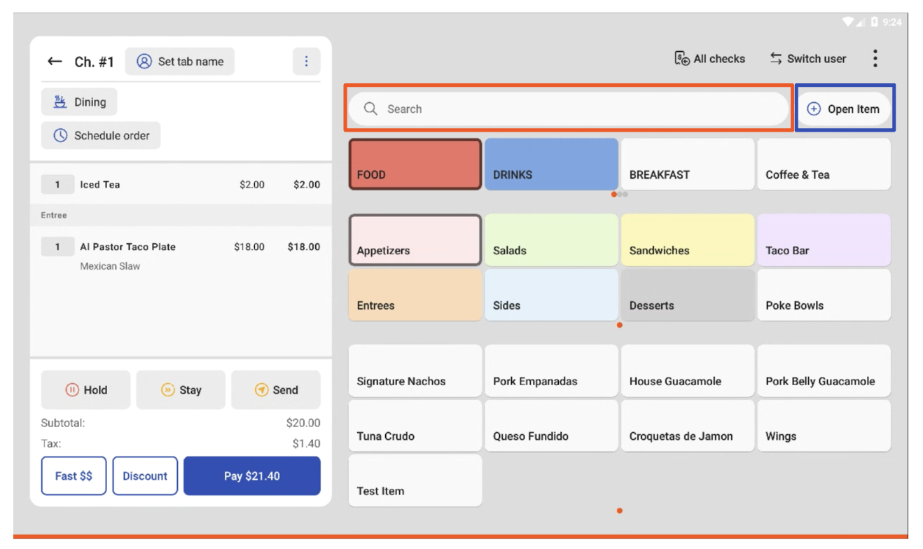 New POS: Managing Orders