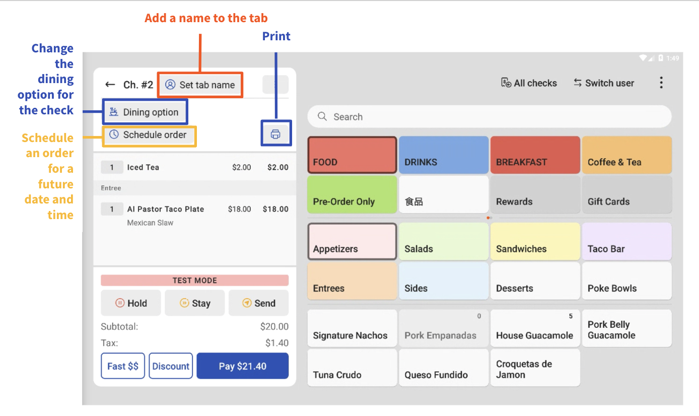 New POS: Managing Orders