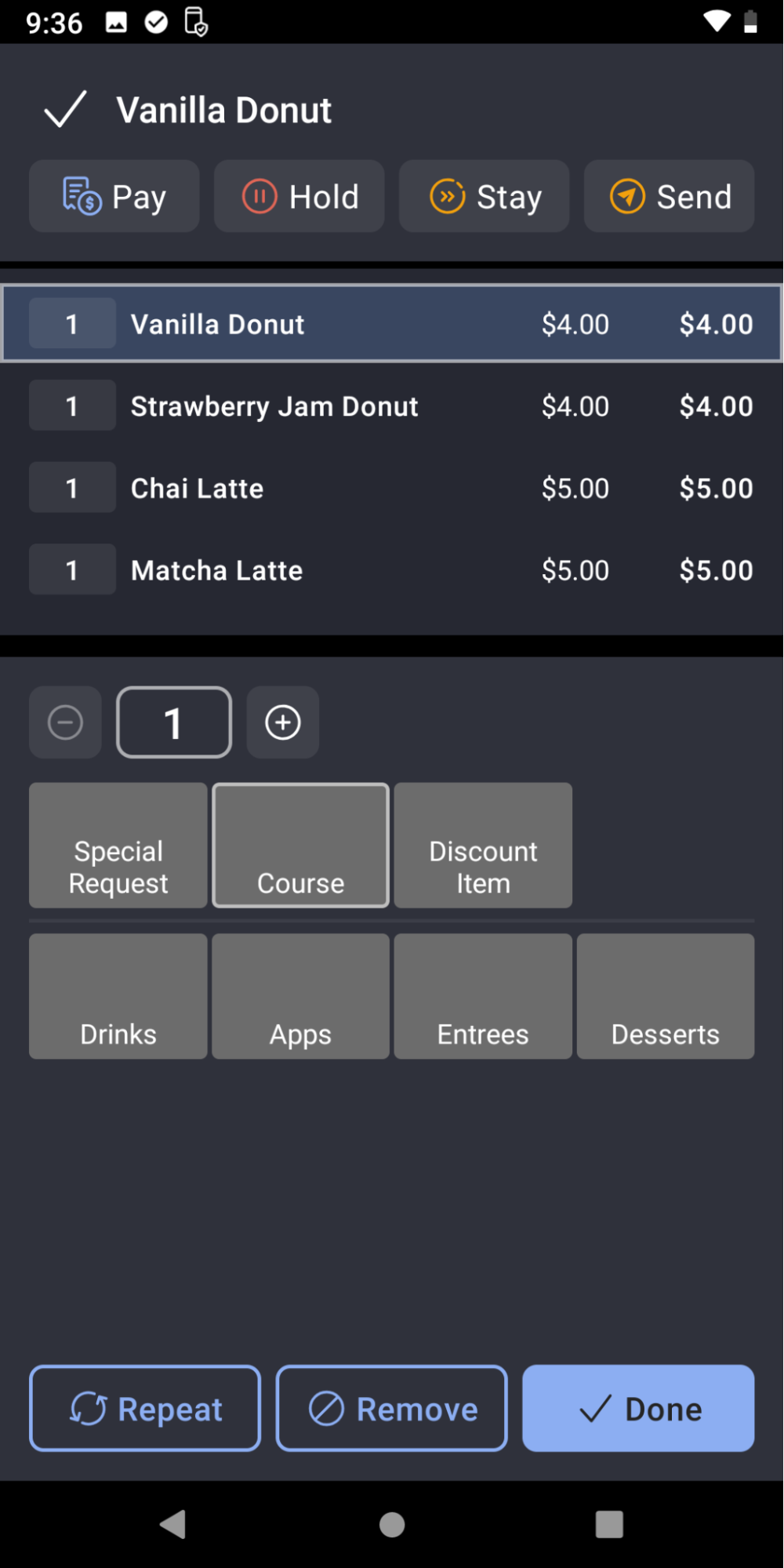 New POS: Managing Orders