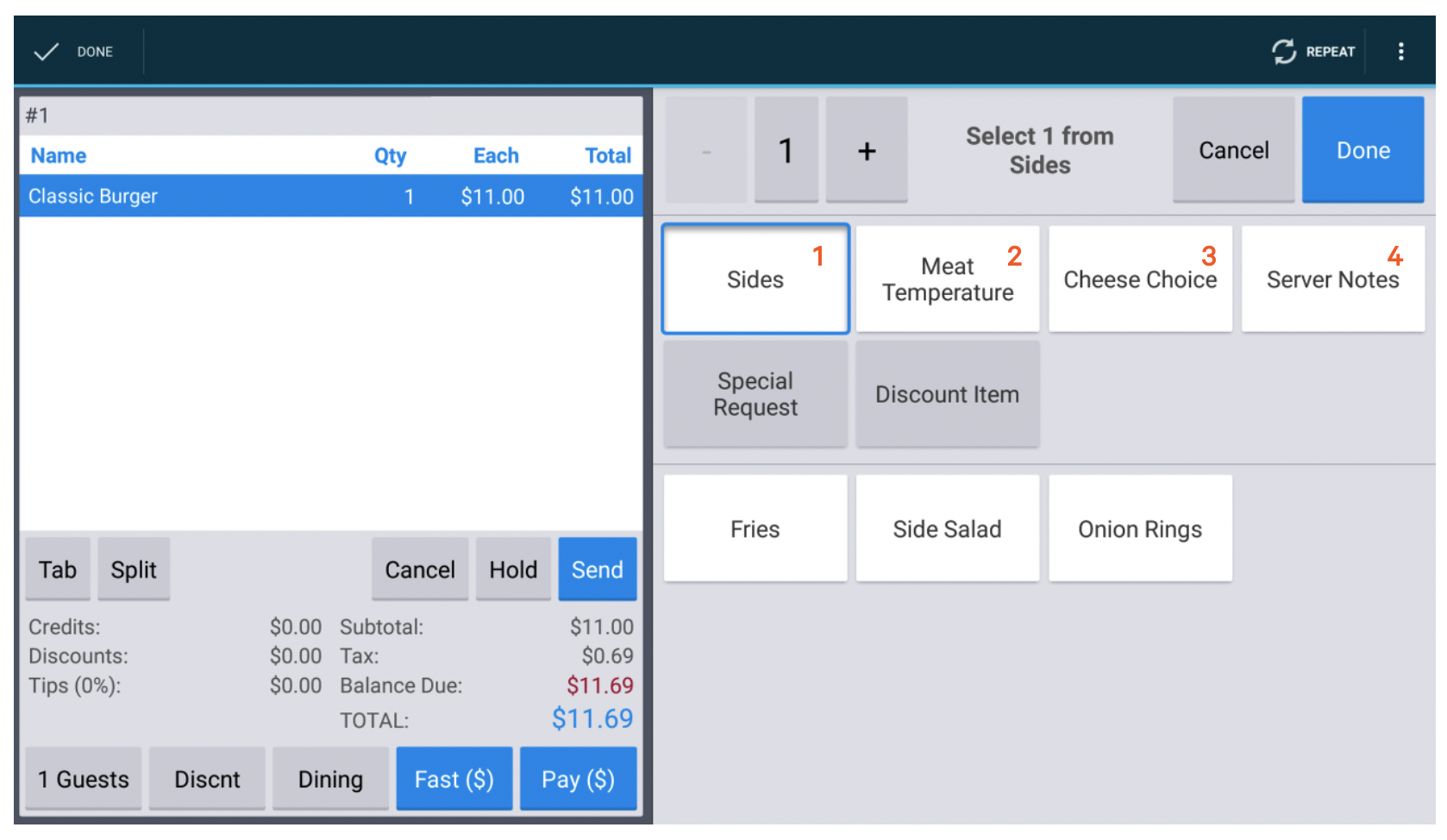 Editing & Managing Modifier Group Display Order