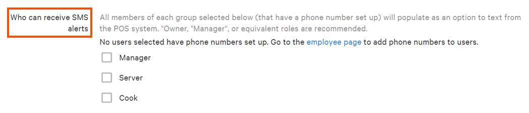 Text Alerts and Manager Notifications