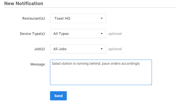 Text Alerts and Manager Notifications