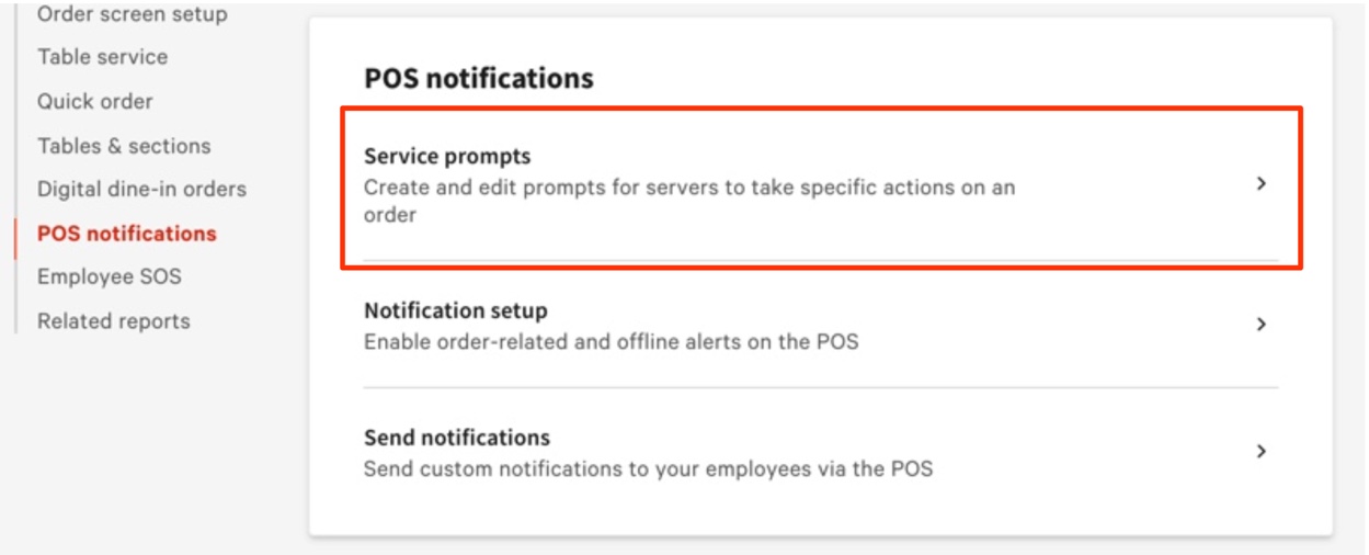 Creating and Utilizing Service Prompts