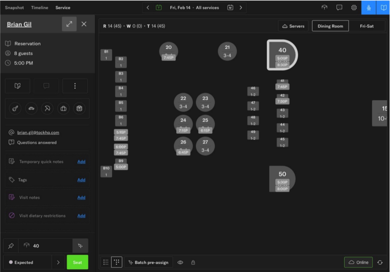Using Tock with Toast