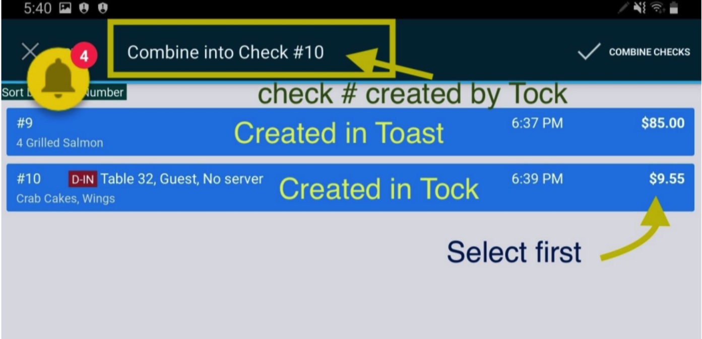 Using Tock with Toast