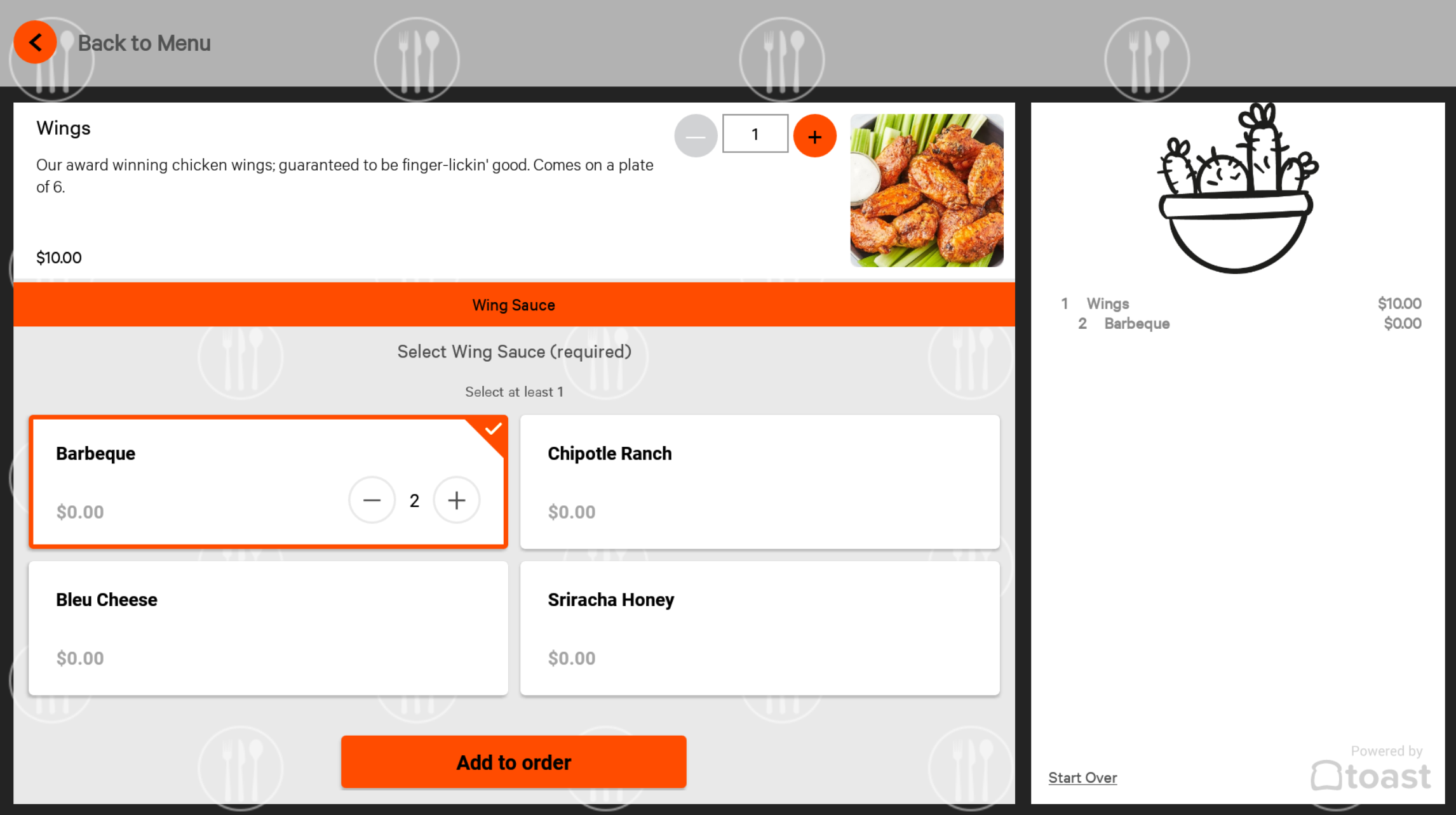 Kiosk: Menu Setup