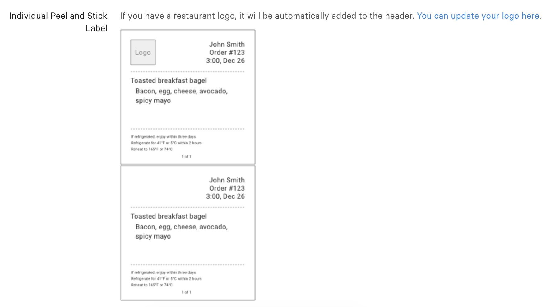 How to Set Up & Print Item Labels
