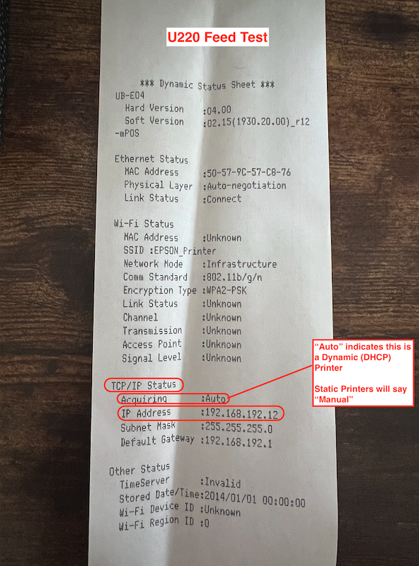 Get Help: Epson Kitchen Printer TM-U220B