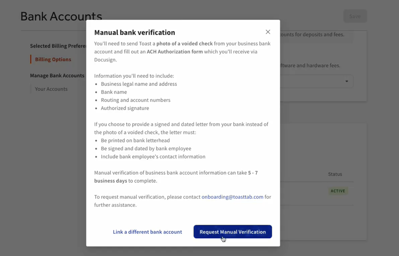 How to Make Bank Account Changes