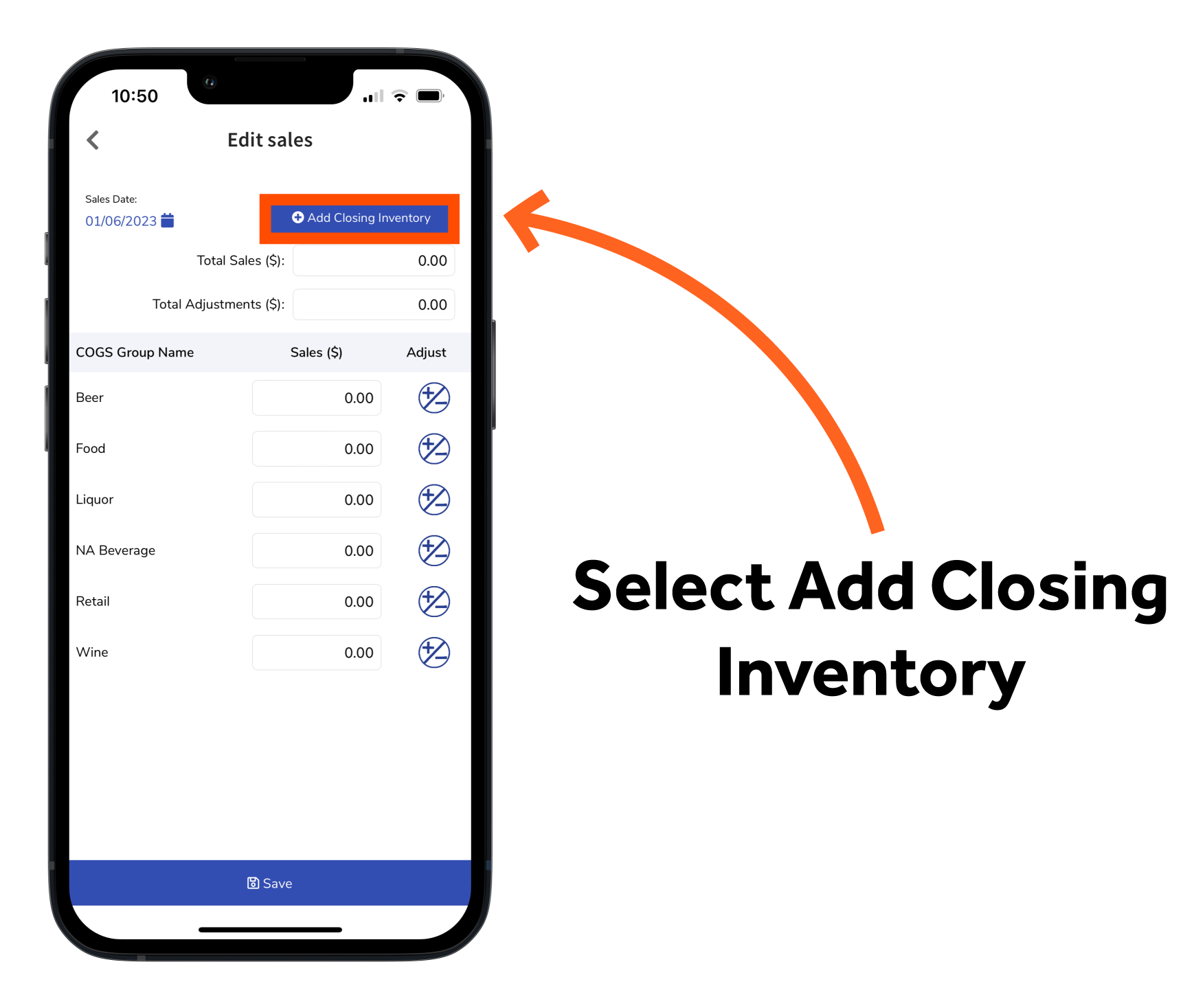 xtraCHEF: Mobile - Daily Sales