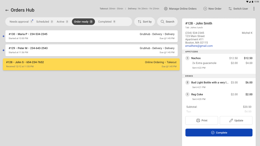 Managing Off-Premise Orders with Orders Hub