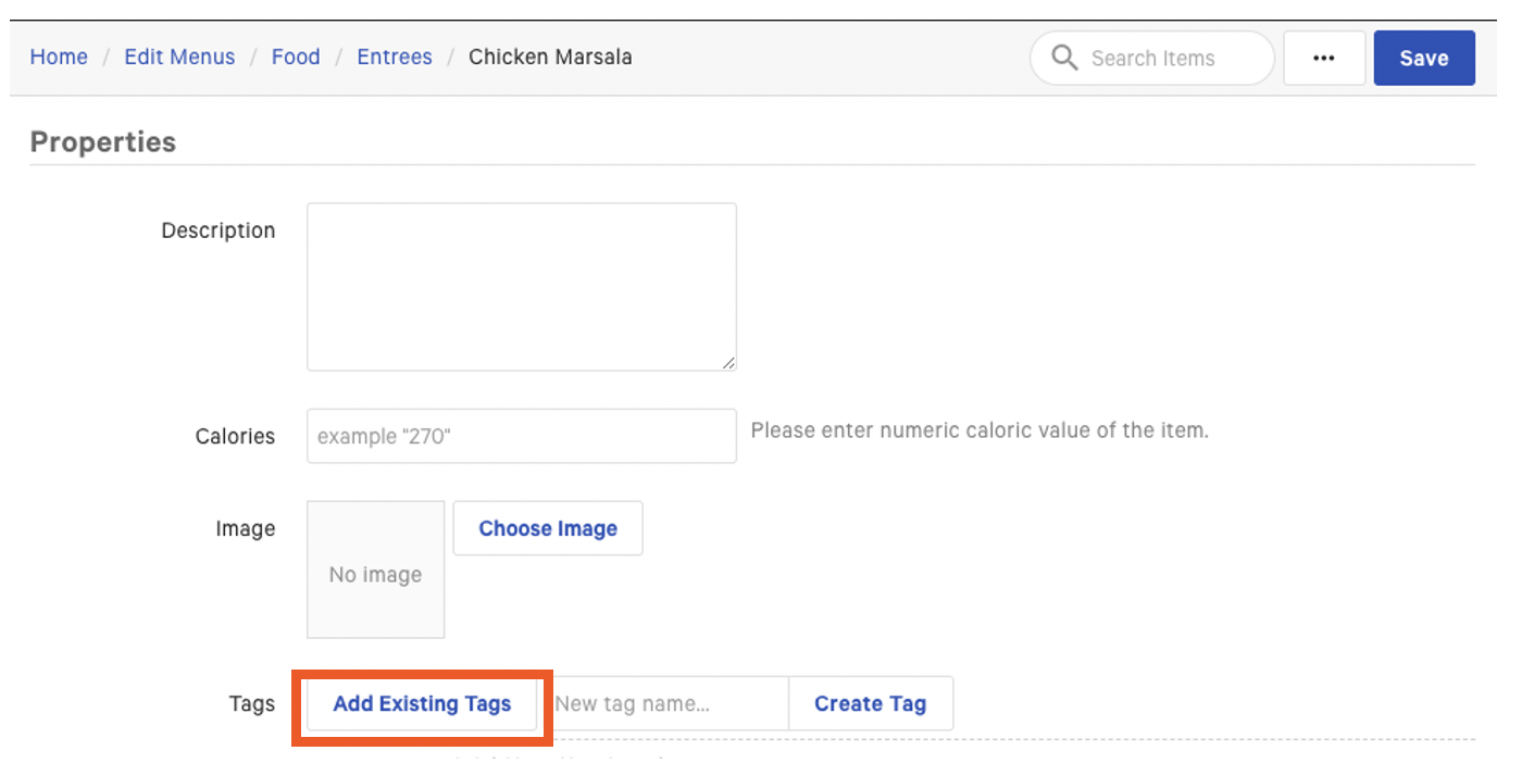 Use Menu Item Tags to Maximize Reporting