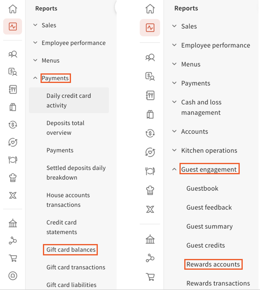Manually Adding / Adjusting Gift & Rewards Balances