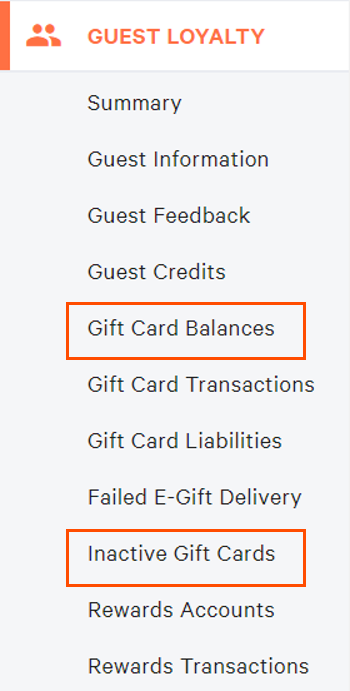 Manually Adding / Adjusting Gift & Rewards Balances