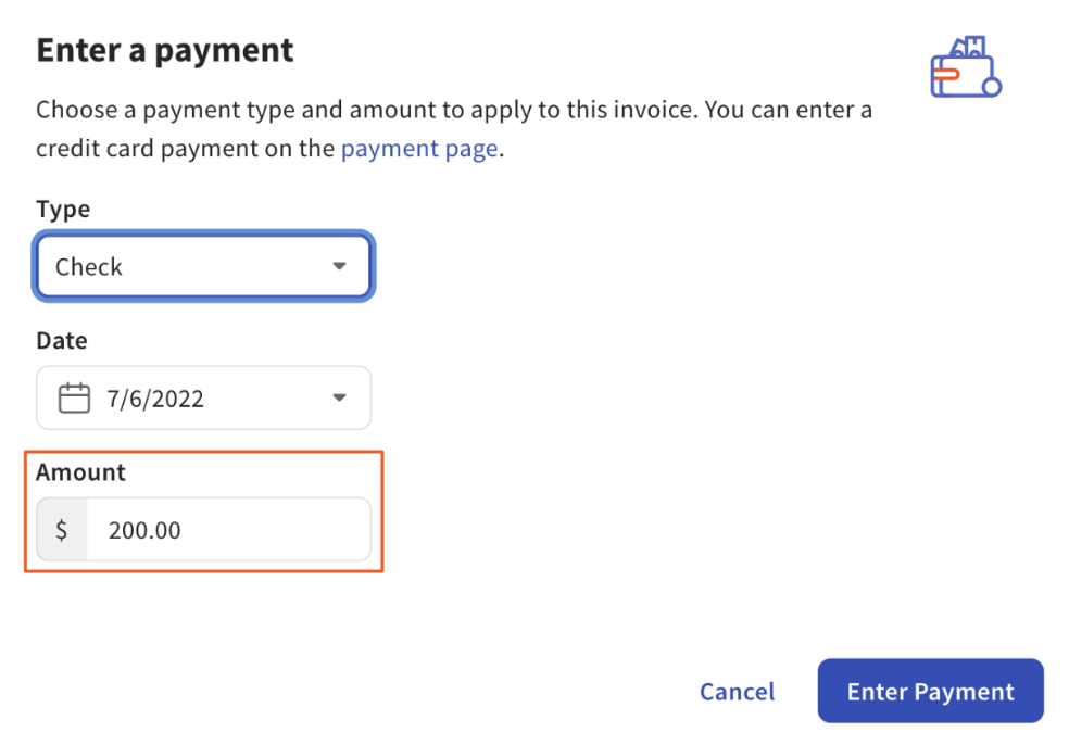 How to Apply a Check Payment with Toast Invoicing