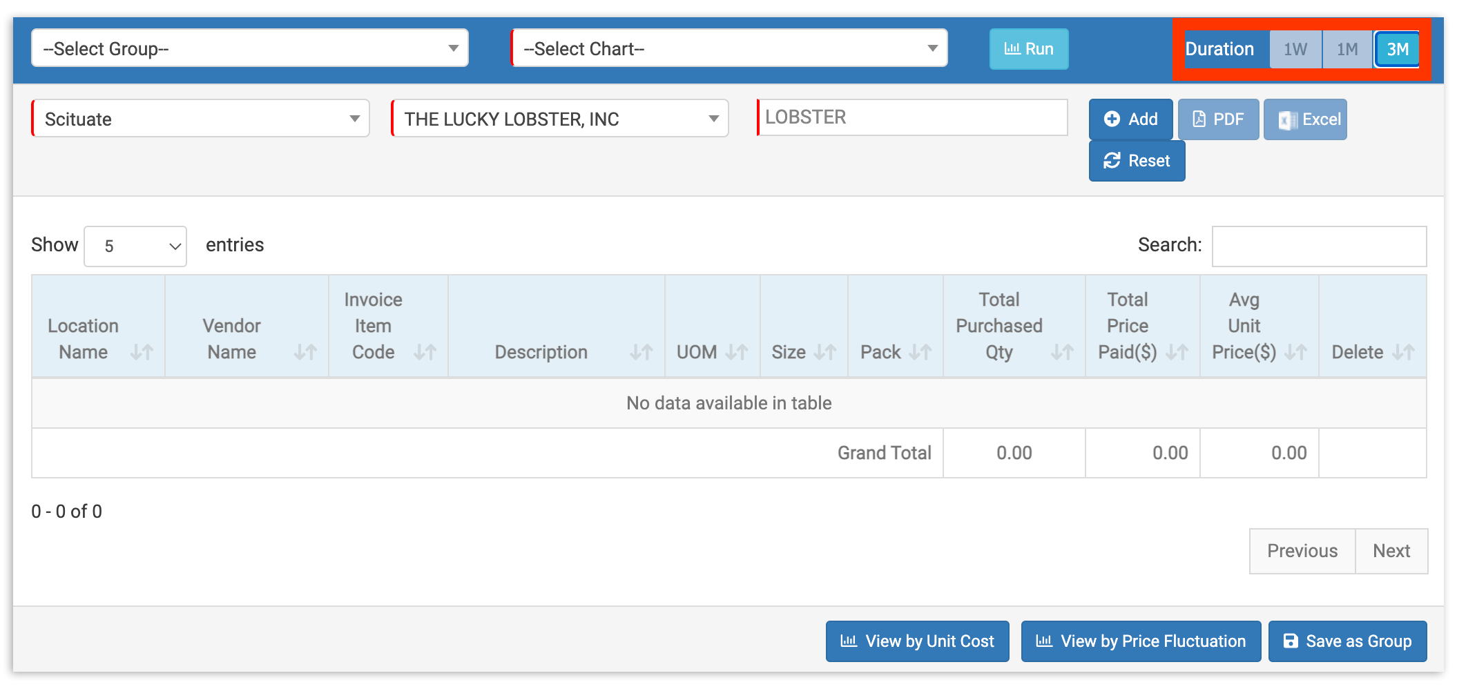 xtraCHEF: Reports - Accounting