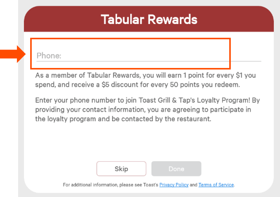 Kiosk: Placing Orders, Making Payments, and Tipping