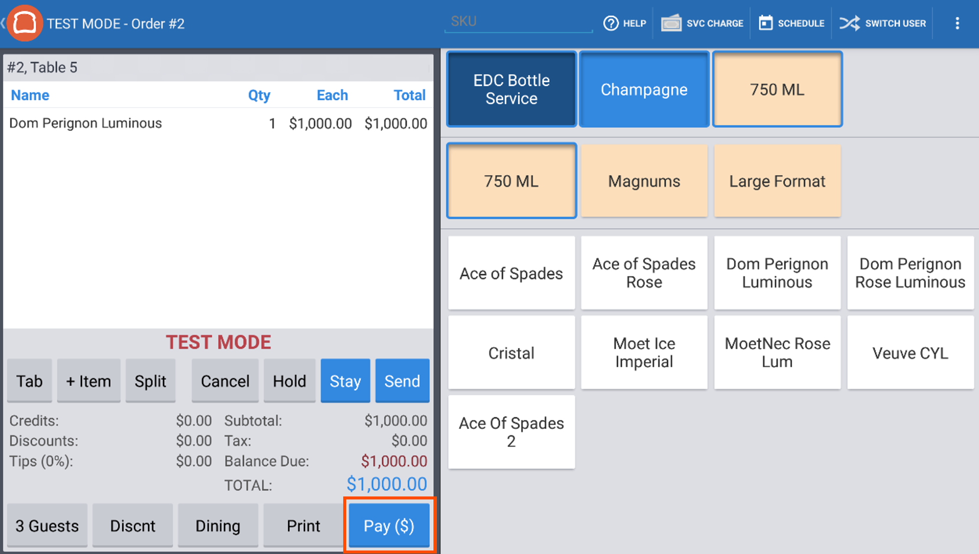Accepting Event Deposits in Toast POS