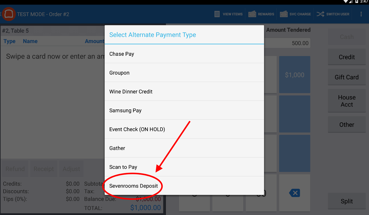 Accepting Event Deposits in Toast POS