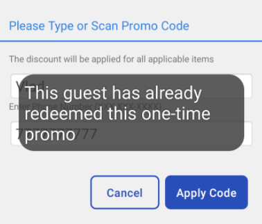 Using Single-Use Promotion Codes