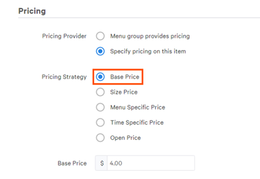 Items Priced by the Pound or Unit