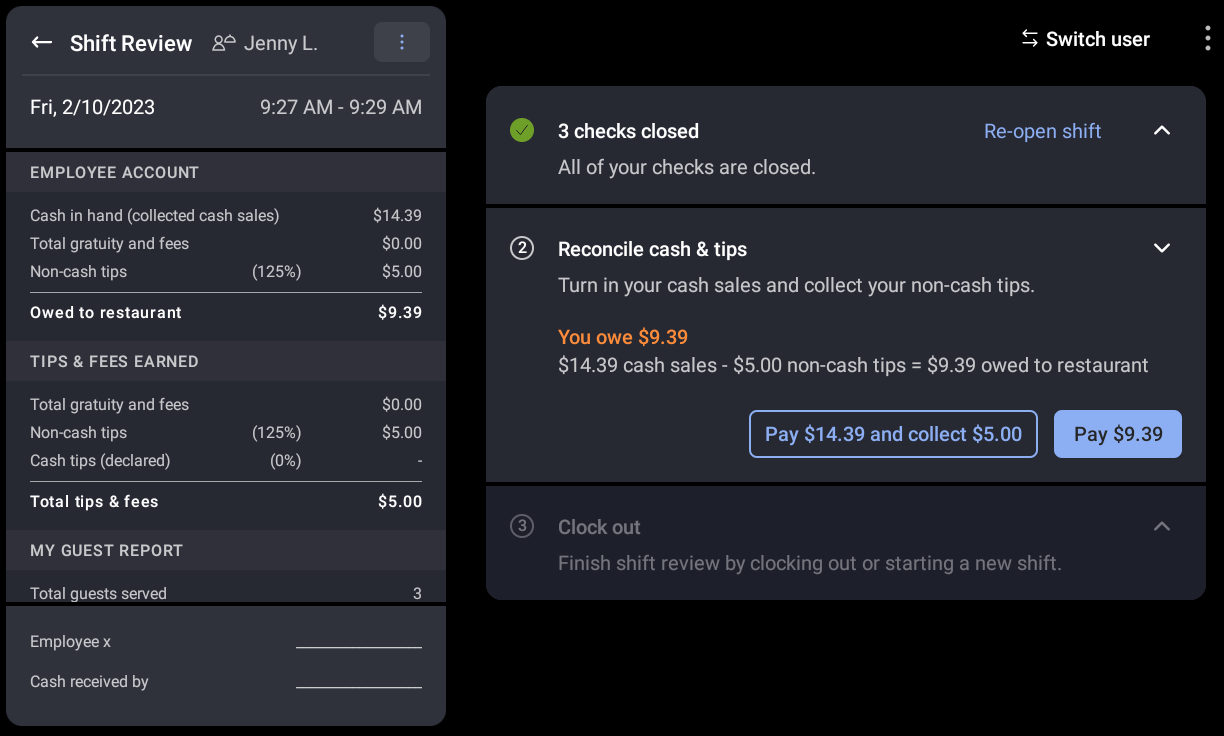 Shift Review Overview