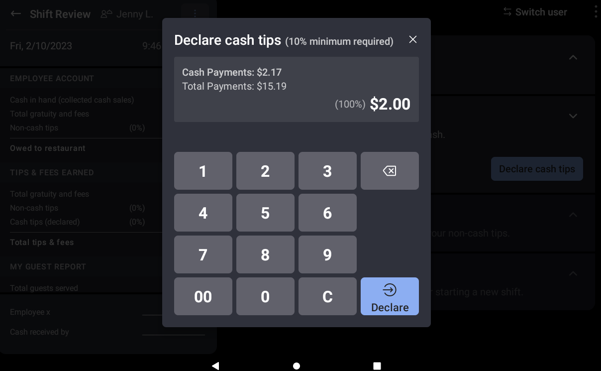 Shift Review Overview