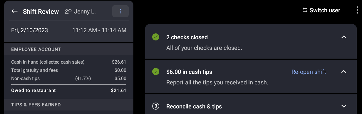 Shift Review Overview
