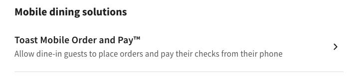Setting Up Tabs & Pre-Authorization for Toast Mobile Order & Pay™