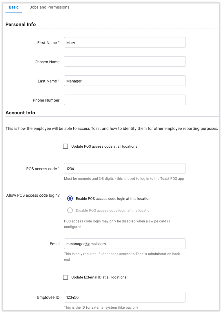 Adding and Editing Employees and Wages in Toast's Back-end