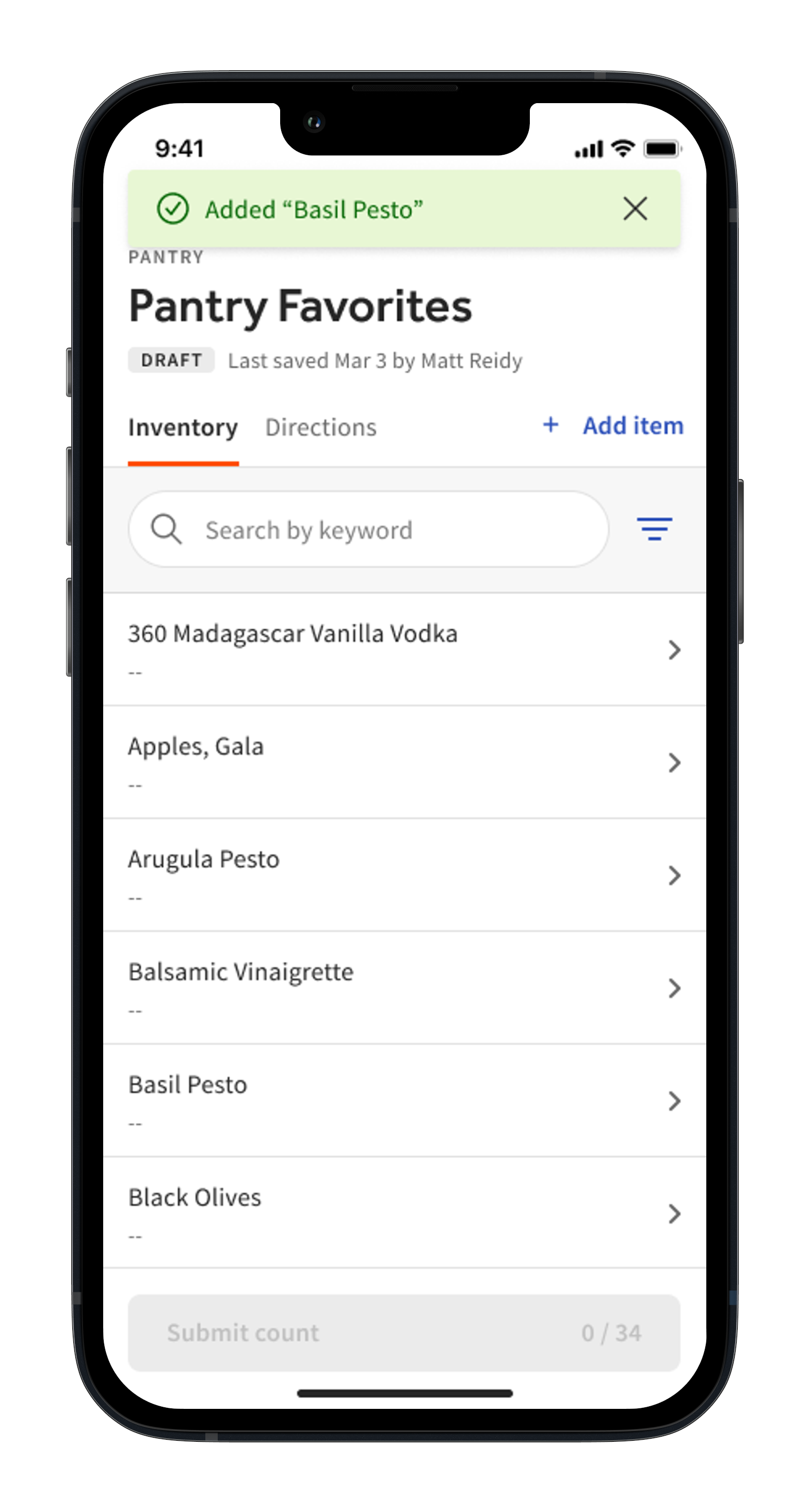 xtraCHEF: Mobile Inventory