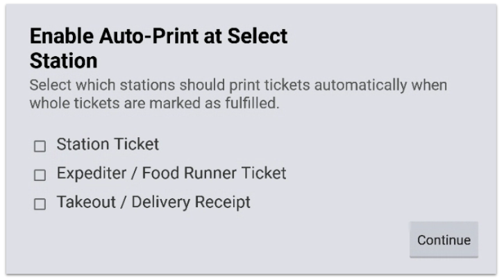 Configure Auto-Print on Fulfill