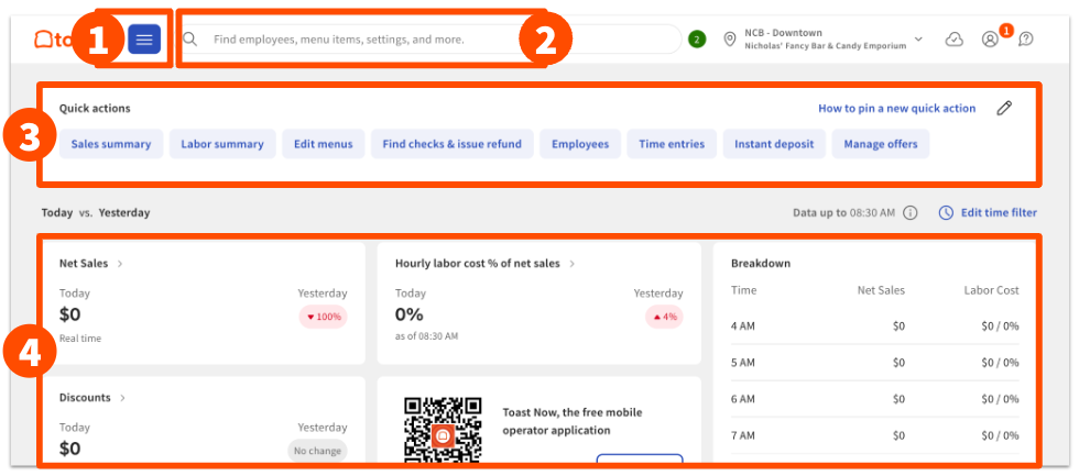 Toast Web Search & Navigation Updates