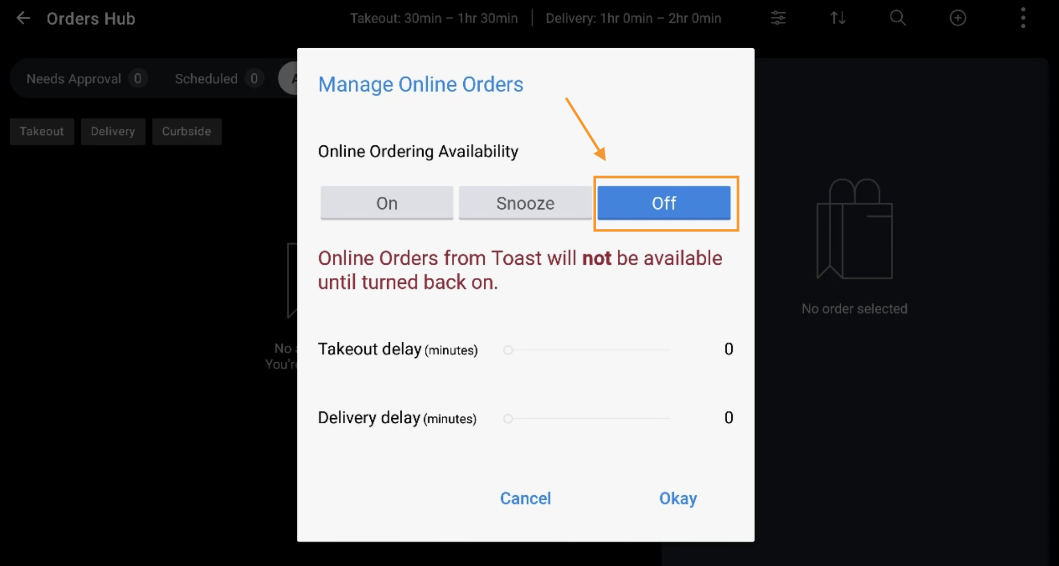 Outages and Disruptions: Background Payments for Digital Orders