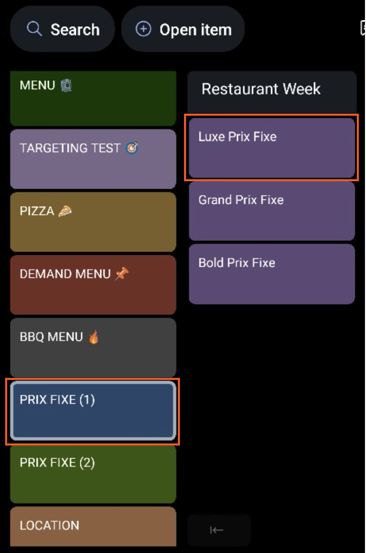 Get Started with a Prix Fixe Menu
