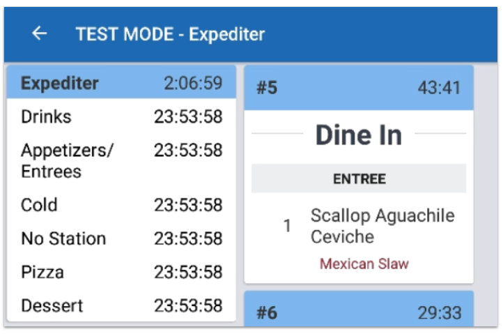 Item and Order Fulfillment on KDS