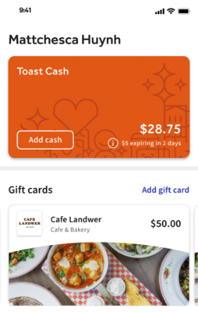 Toast Cash, Promo Codes and Payment Options