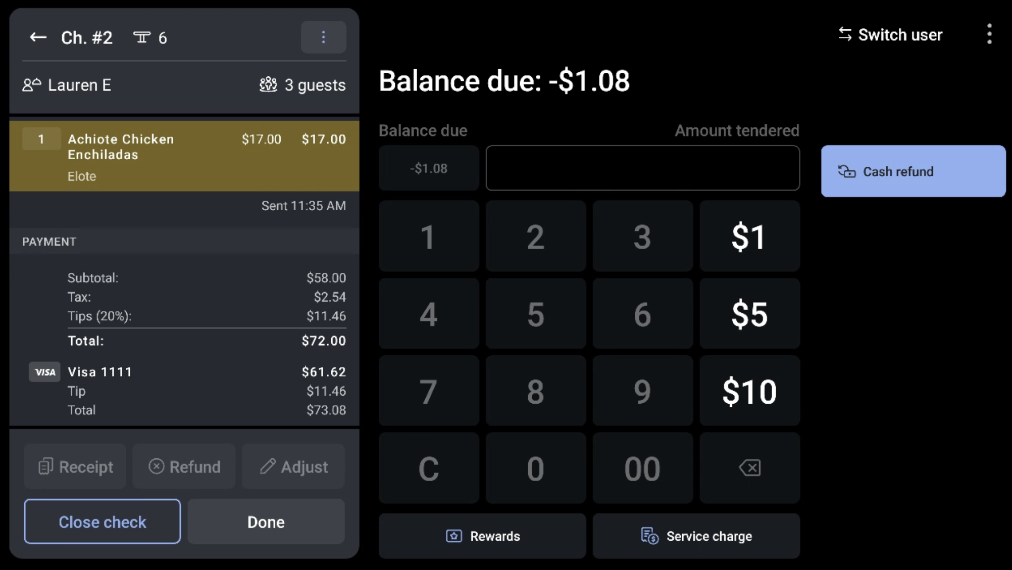 Adjust Credit Card Payments