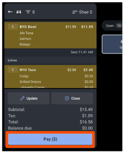 Transfer Items, Checks, and Payments