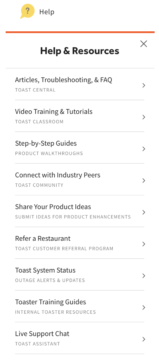 报告最佳做法：使用Toast平台第一天后要使用的报告