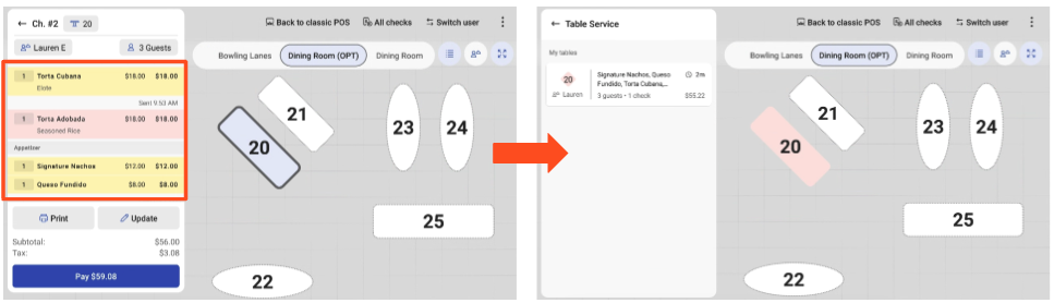 Use the Send, Stay and Hold Buttons on Your POS