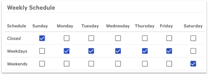 Set Up Restaurant Hours and Services