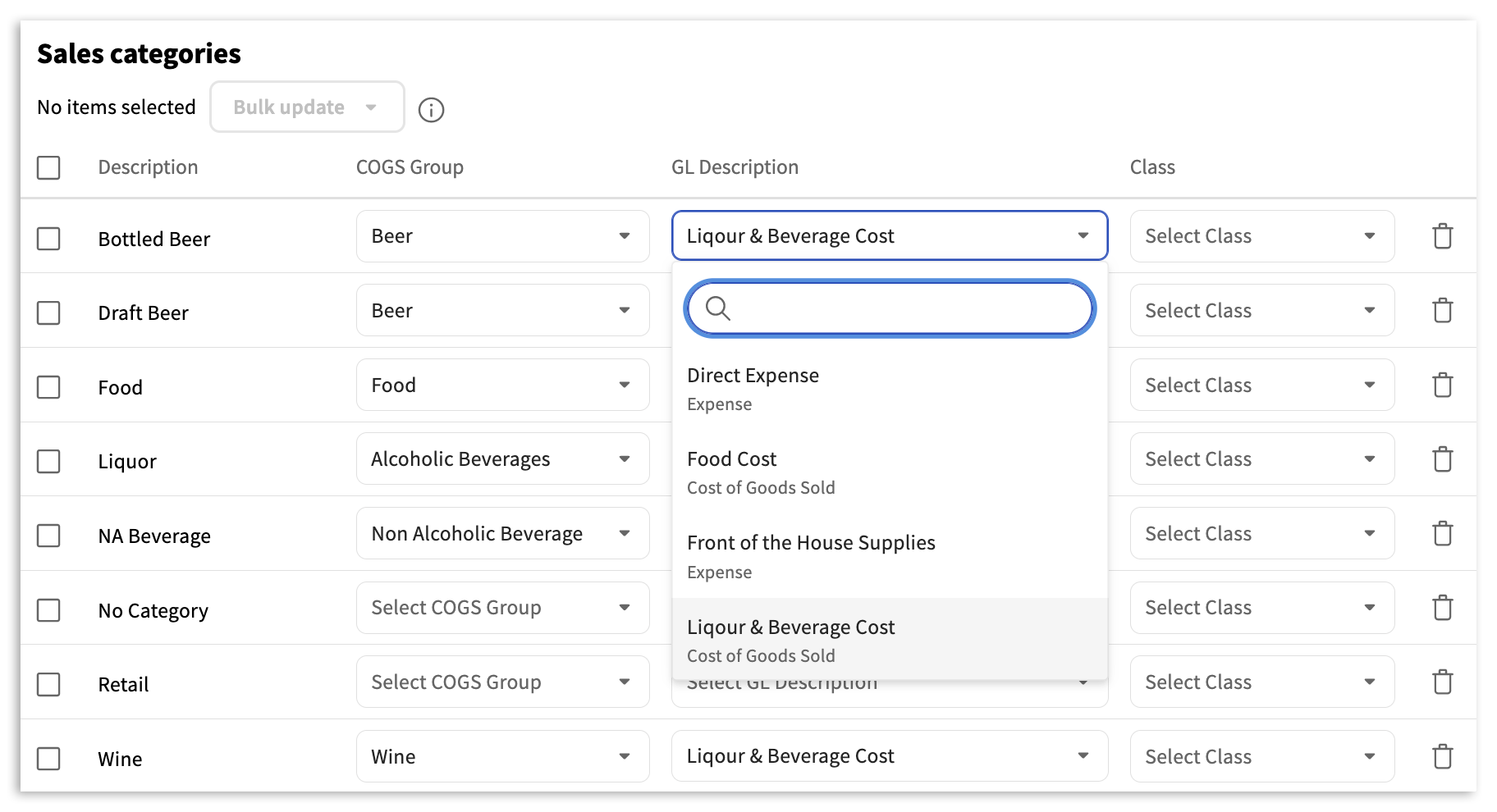 xtraCHEF: Sales Setup
