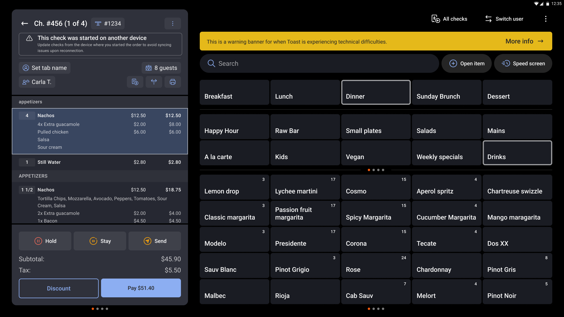 Outages and Disruptions: Use Toast During a Service Disruption
