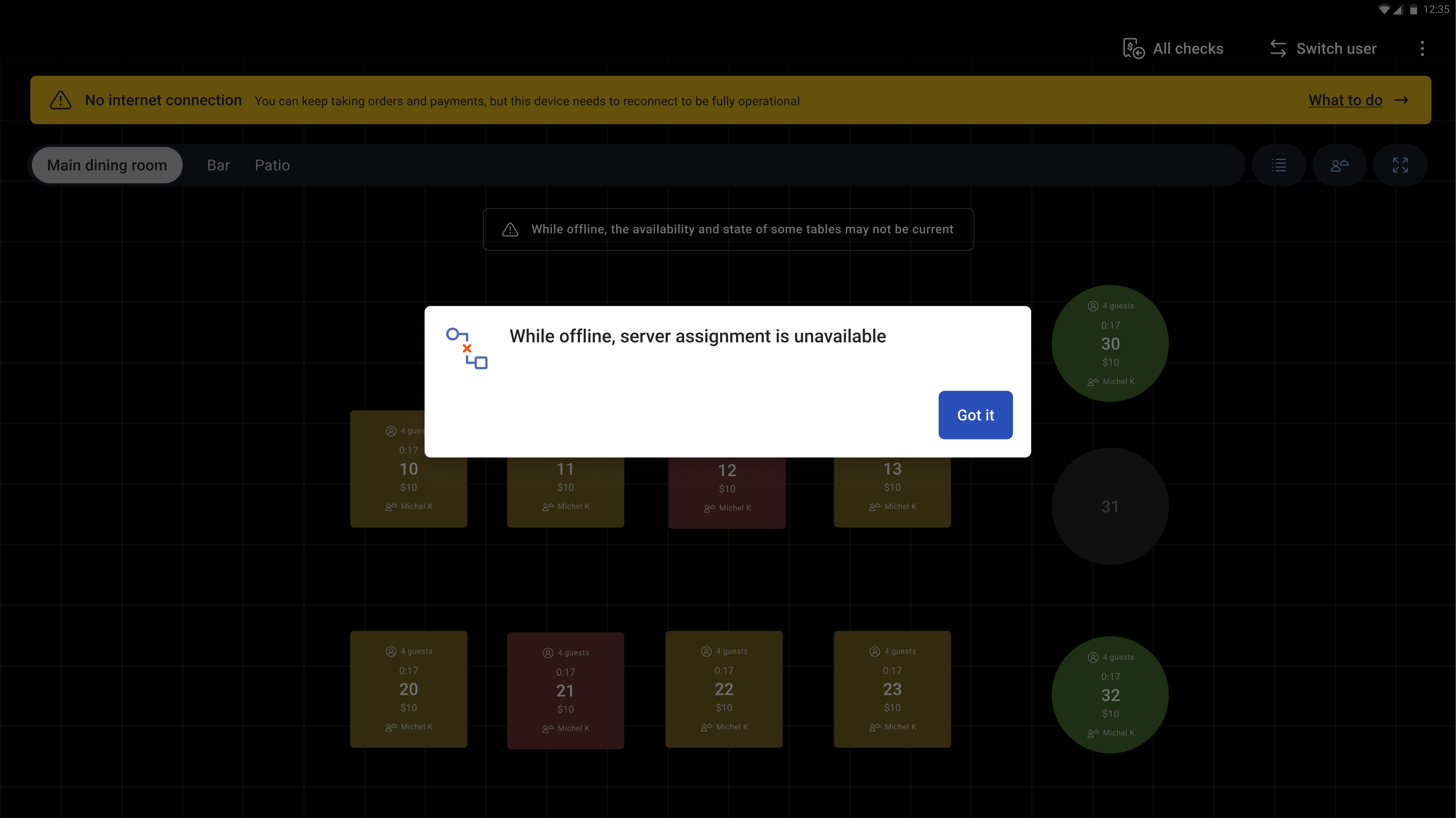 Outages and Disruptions: Use Toast During a Service Disruption