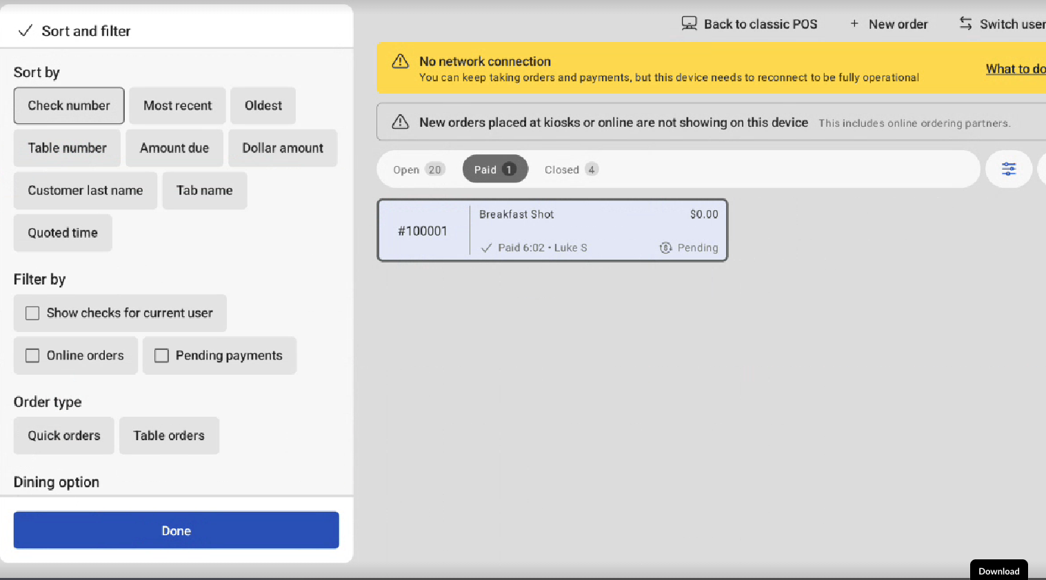 Outages and Disruptions: Use Toast During a Service Disruption