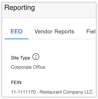 Toast Payroll: Federal Employer Identification Number (FEIN)